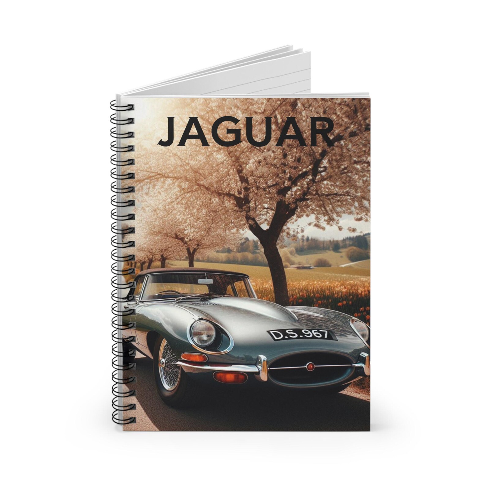 Jaguar E-type Spiral Notebook: Classic Car Lover's Journal - Etsy