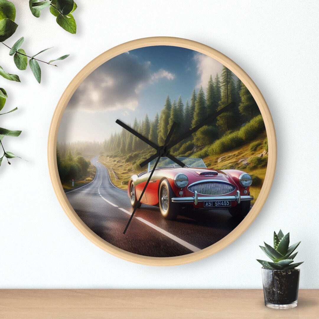 Vintage Austin Healey Clock, Man Cave Decor, Garage Art, Unique Home ...