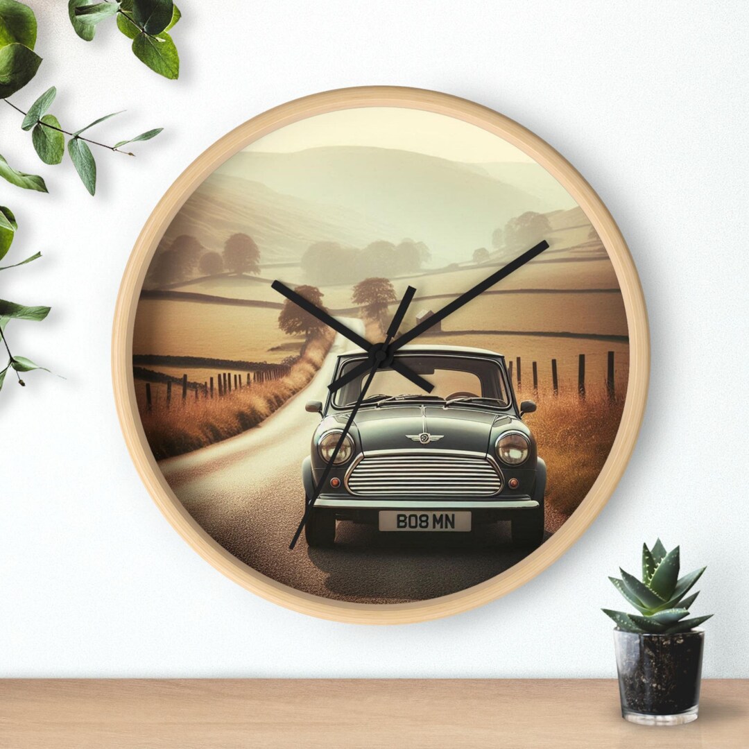 Classic Mini Wall Clock: Vintage Auto Home Decor - Etsy