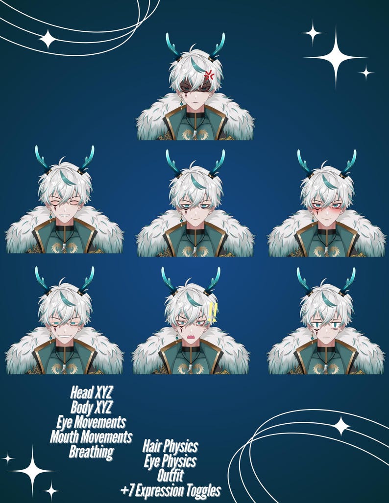 Adoptable Completed & Unique Vtuber Model // Ready to Use // Made With ...