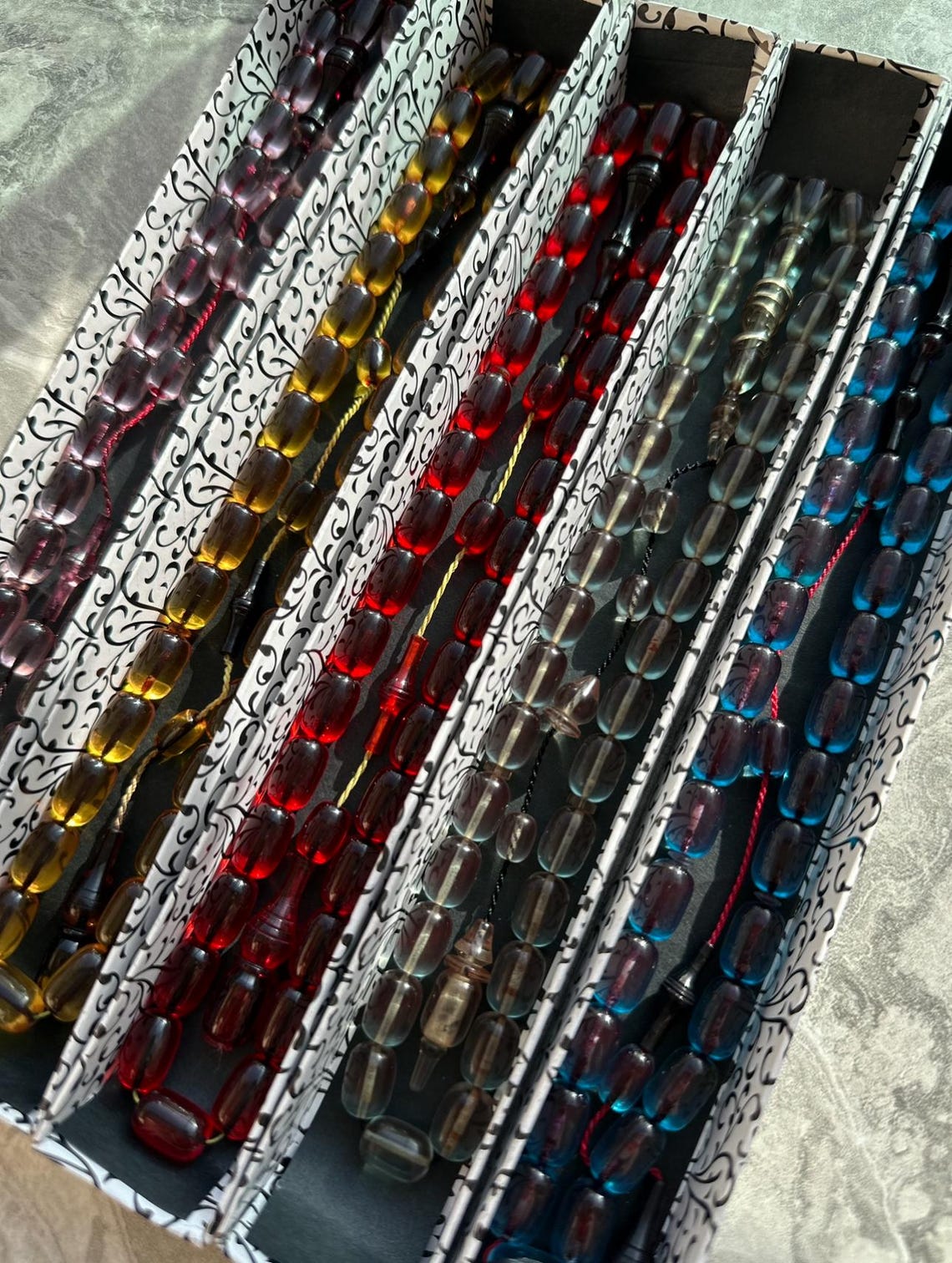 Prayer Beads, Tasbih, Rosary Beads, Natural Stone Beads, Turkish Oltu ...