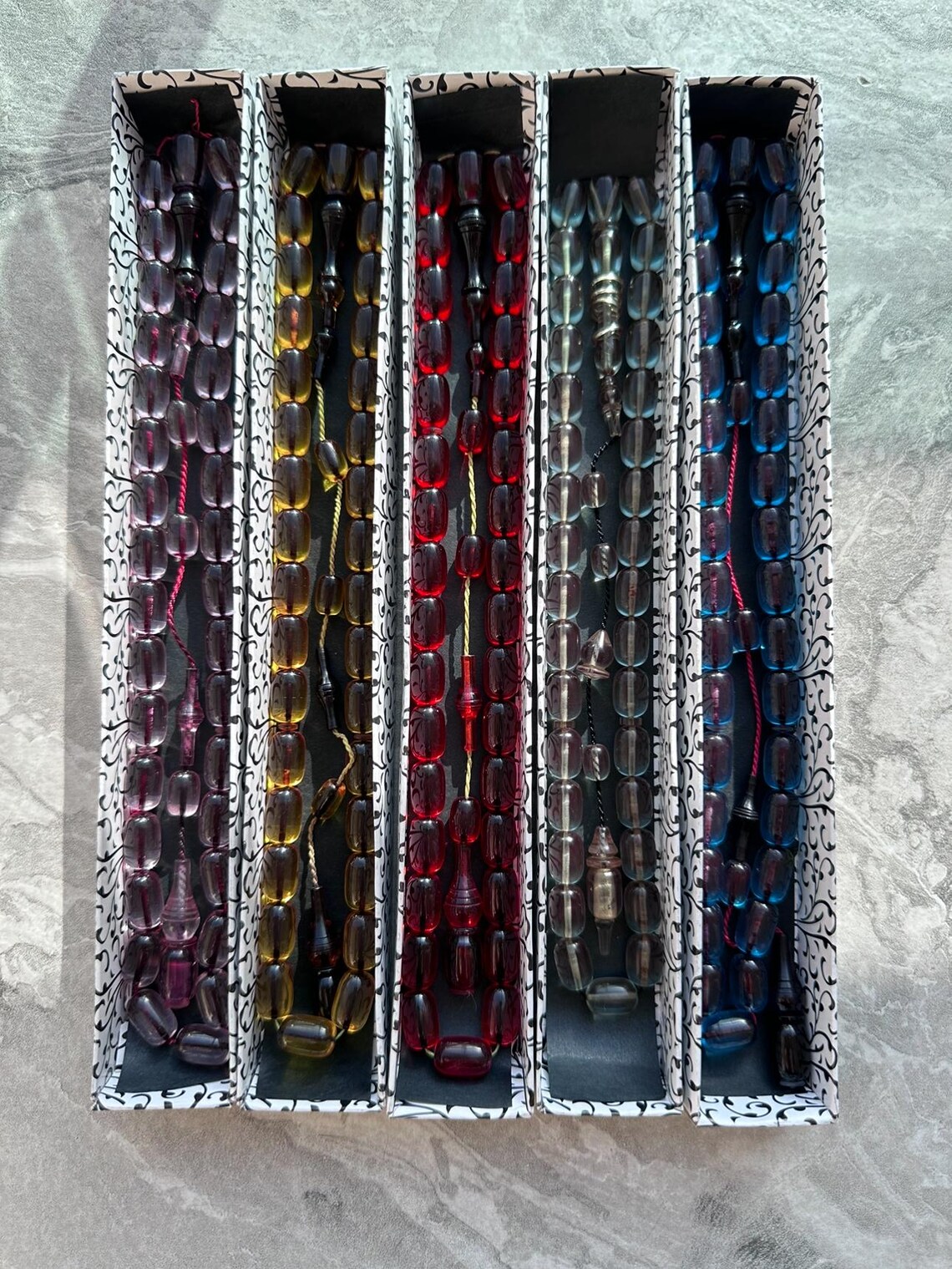Prayer Beads, Tasbih, Rosary Beads, Natural Stone Beads, Turkish Oltu ...