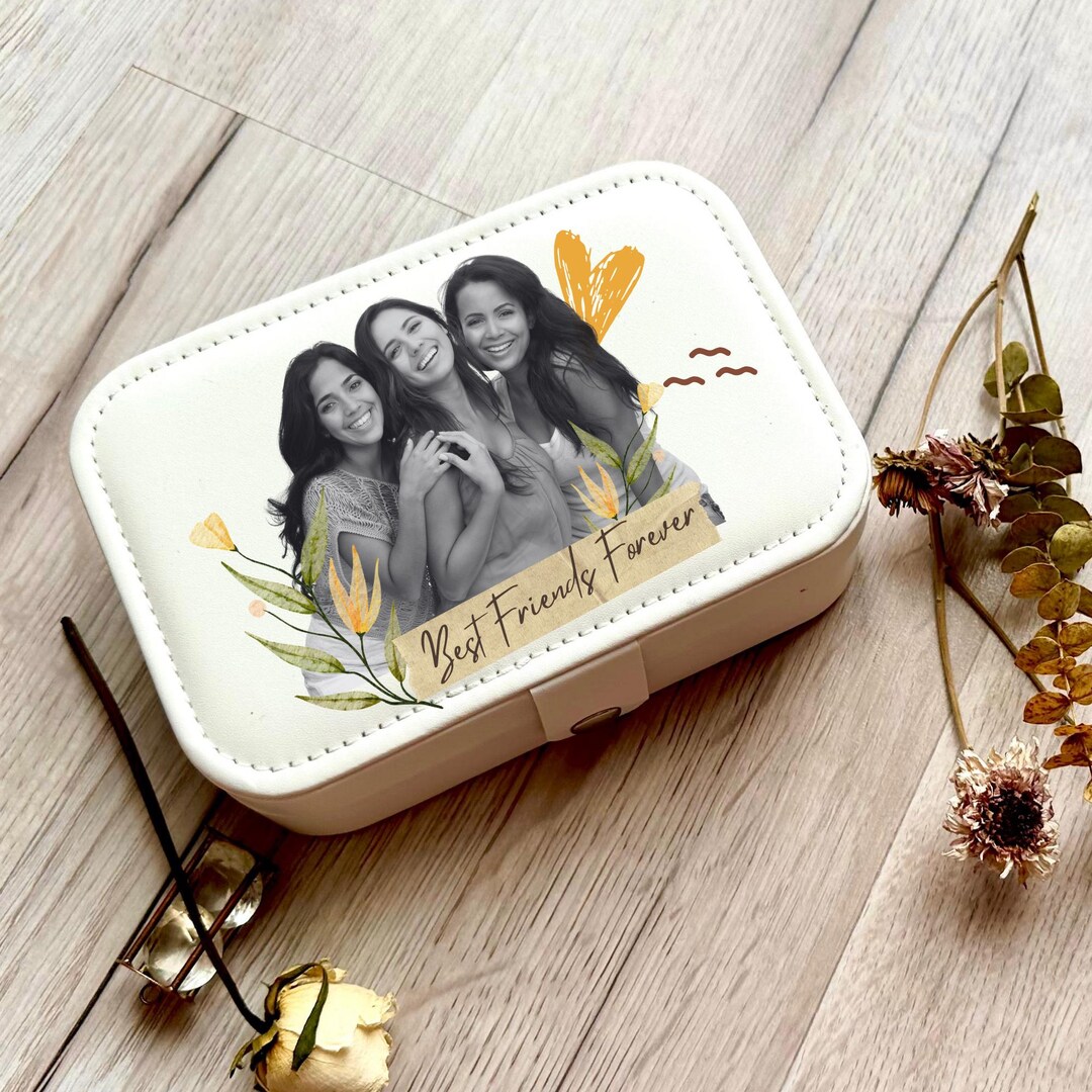 Personalized Best Friends Jewelry Box, Custom Photo Gift, Friendship ...