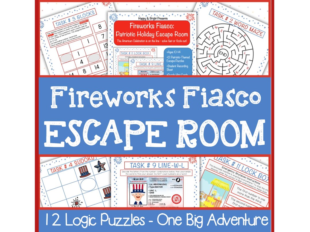 Patriotic Printable Game for Family Night, Parties, Camp, July 4th ...