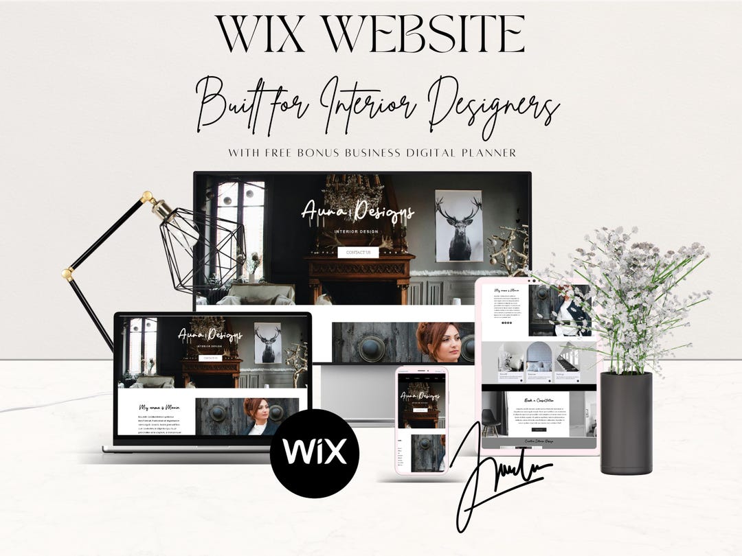 Wix Website Template Interior Designer Wix Website Design Online Store ...