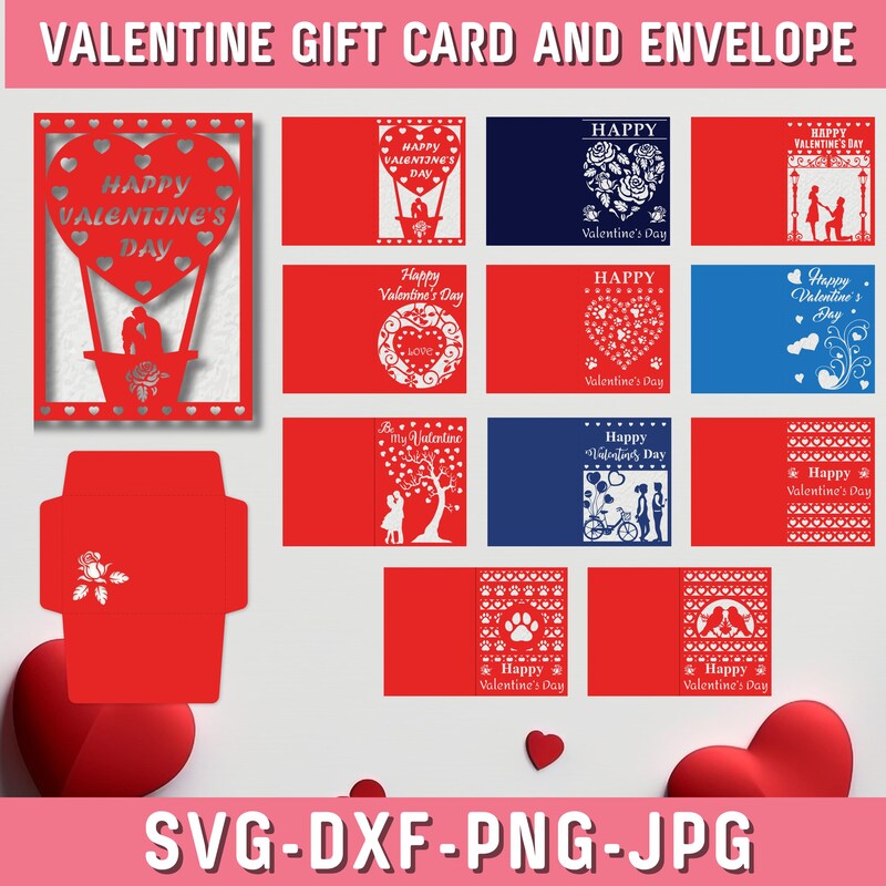 Valentines Day Card Svg - Etsy