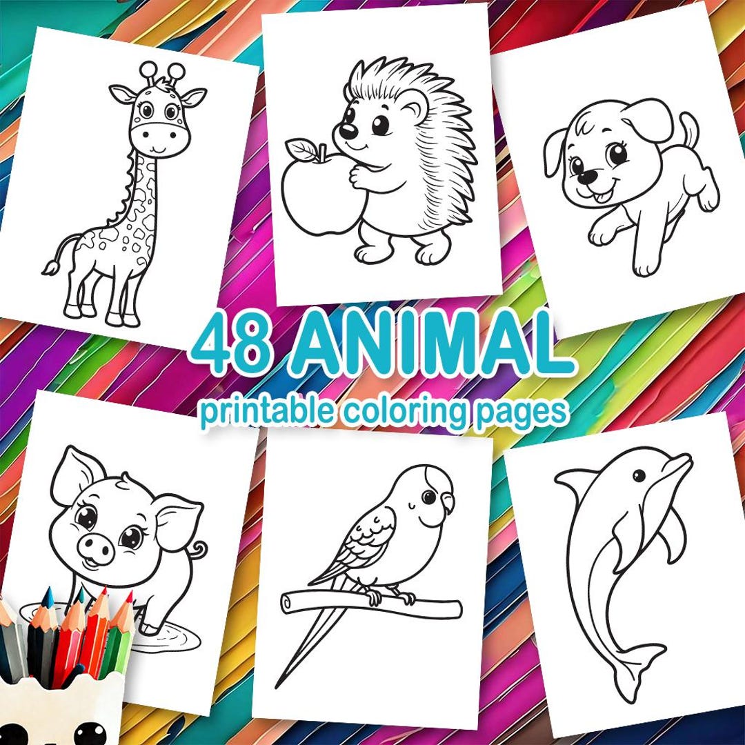 48 Easy Coloring Pages for Kids, Toddlers, Preschoolers Toddlers ...