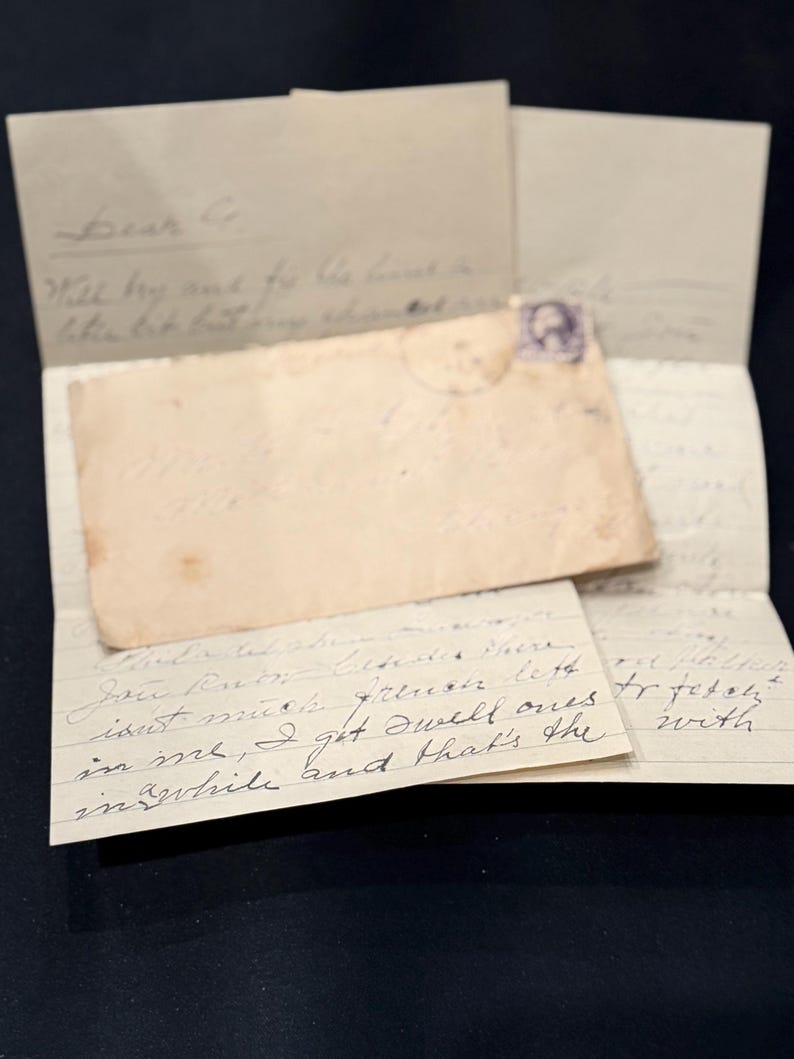 1900s Humorous Handwritten Letter | Chicago IL Ephemera, 3c Washington ...