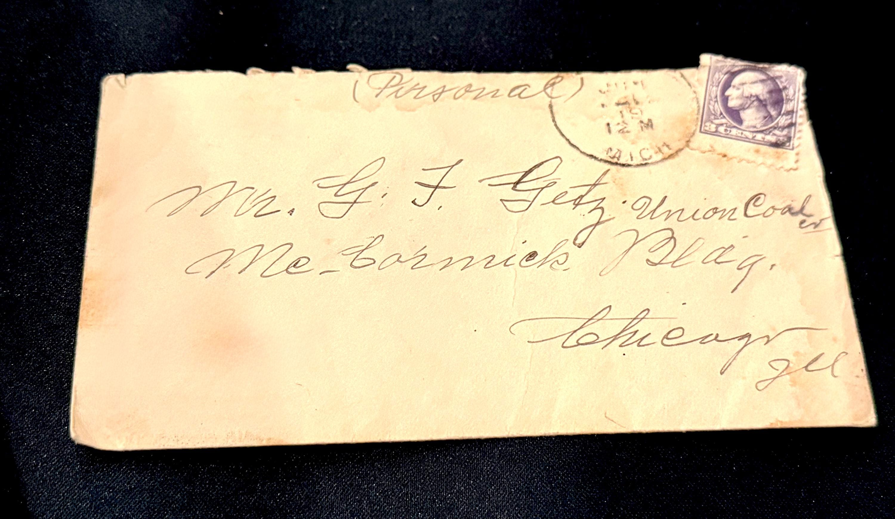 1900s Humorous Handwritten Letter | Chicago IL Ephemera, 3c Washington ...
