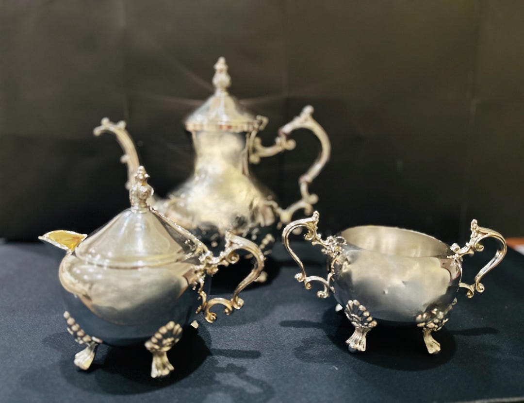 Vintage FB Rogers Tea Set - Etsy