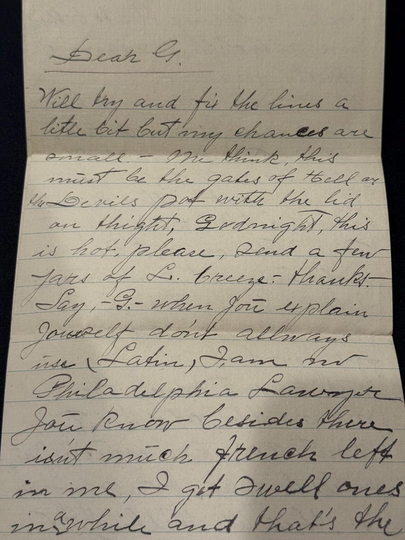 1900s Humorous Handwritten Letter | Chicago IL Ephemera, 3c Washington ...