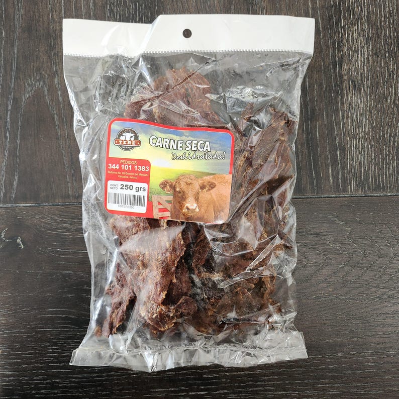 Carne Seca, Seasoned Dried Mexican Beef Jerky From Yahualica, Jalisco ...