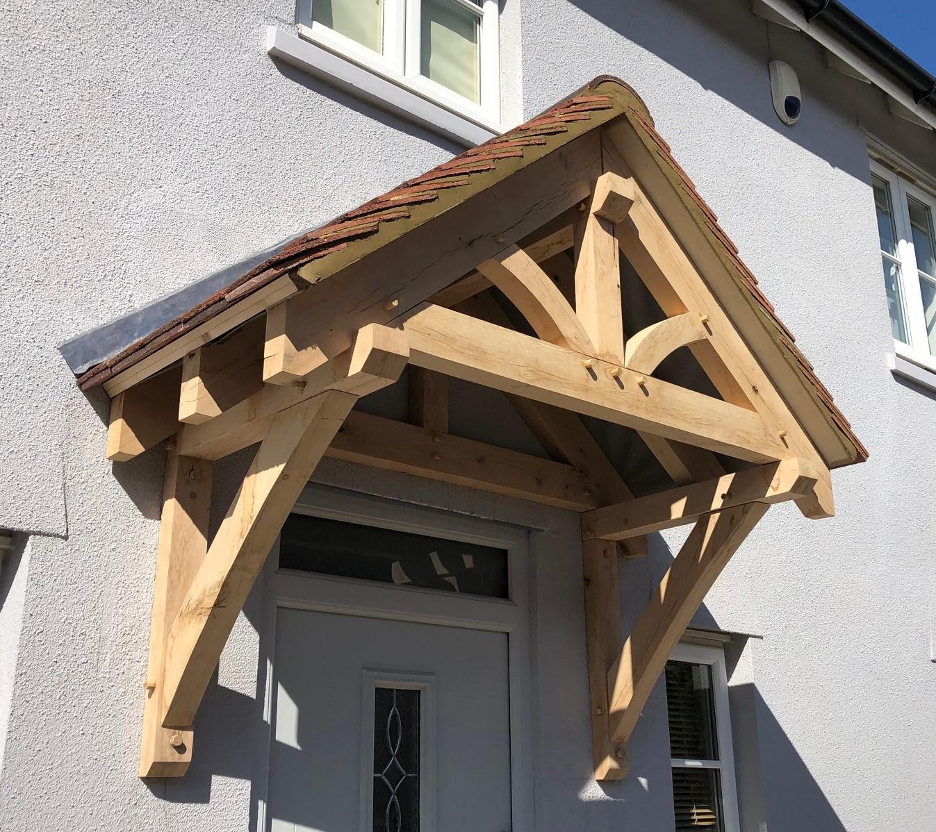 Oak Porch Canopy Kit: Traditional Mortise & Tenon Design - Etsy UK