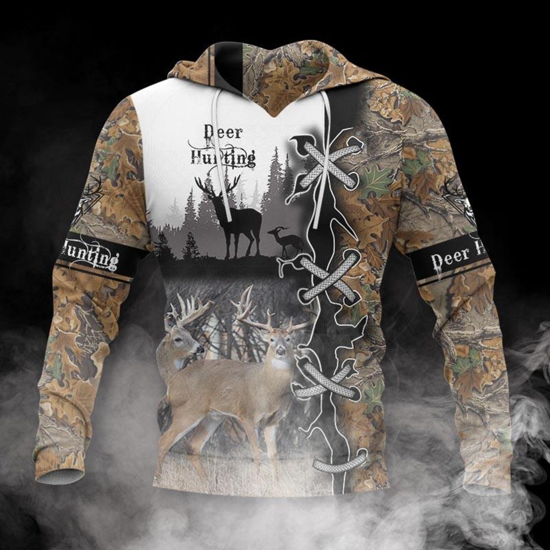 3D Deer Hunting Hoodie Hunting Sweatshirts 3D Hoodie 3D Sweatshirts ...