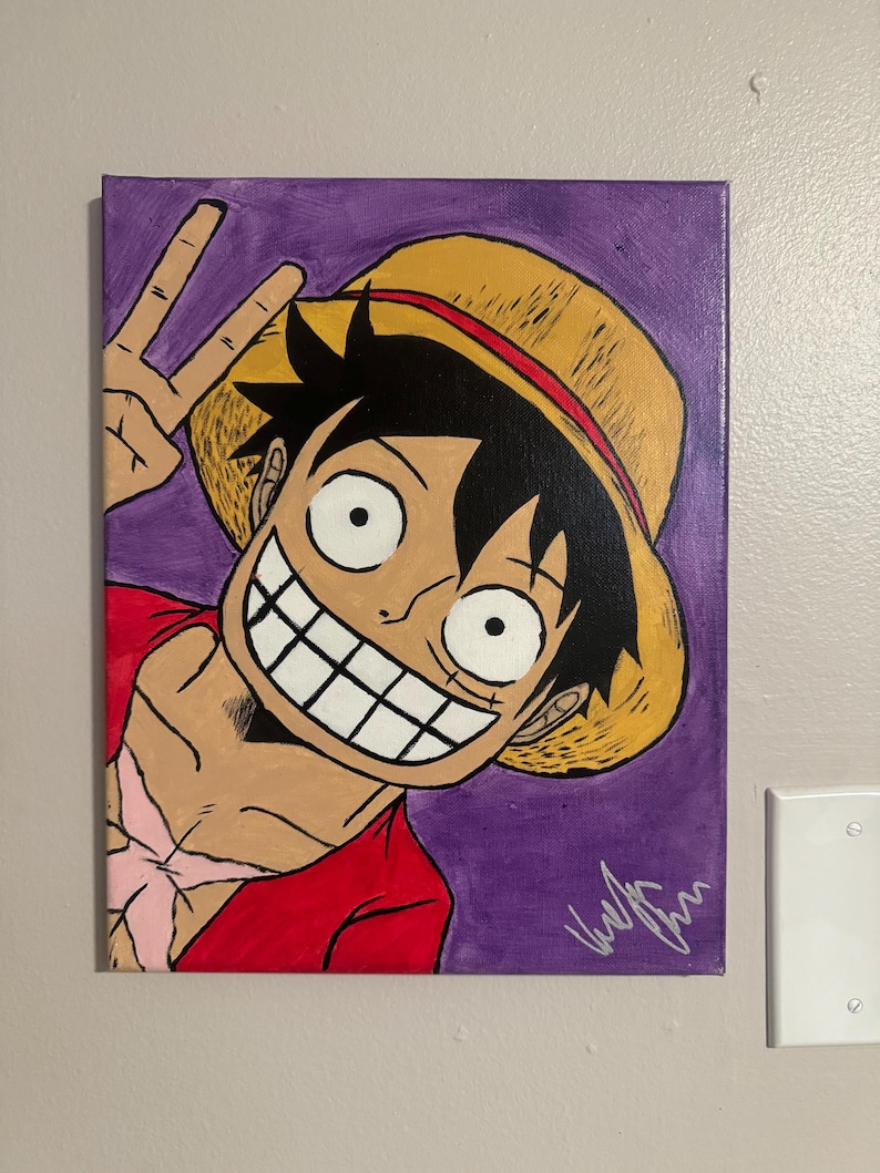 Monkey D. Luffy Hand Painting - Etsy