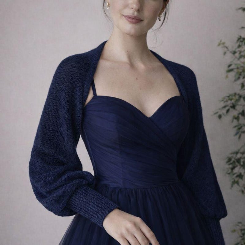 Navy Blue Knit Tops - Etsy UK
