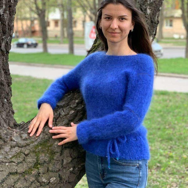 Angora Sweater - Etsy