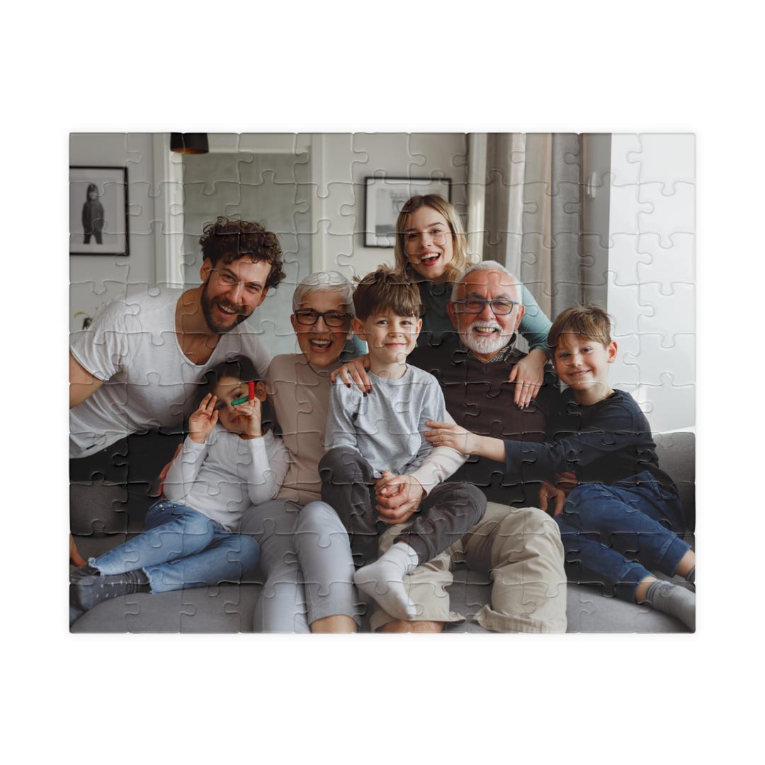 CUSTOM FAMILY PUZZLE, Fun Jigsaw Puzzle for All Ages, Personalized Gift ...