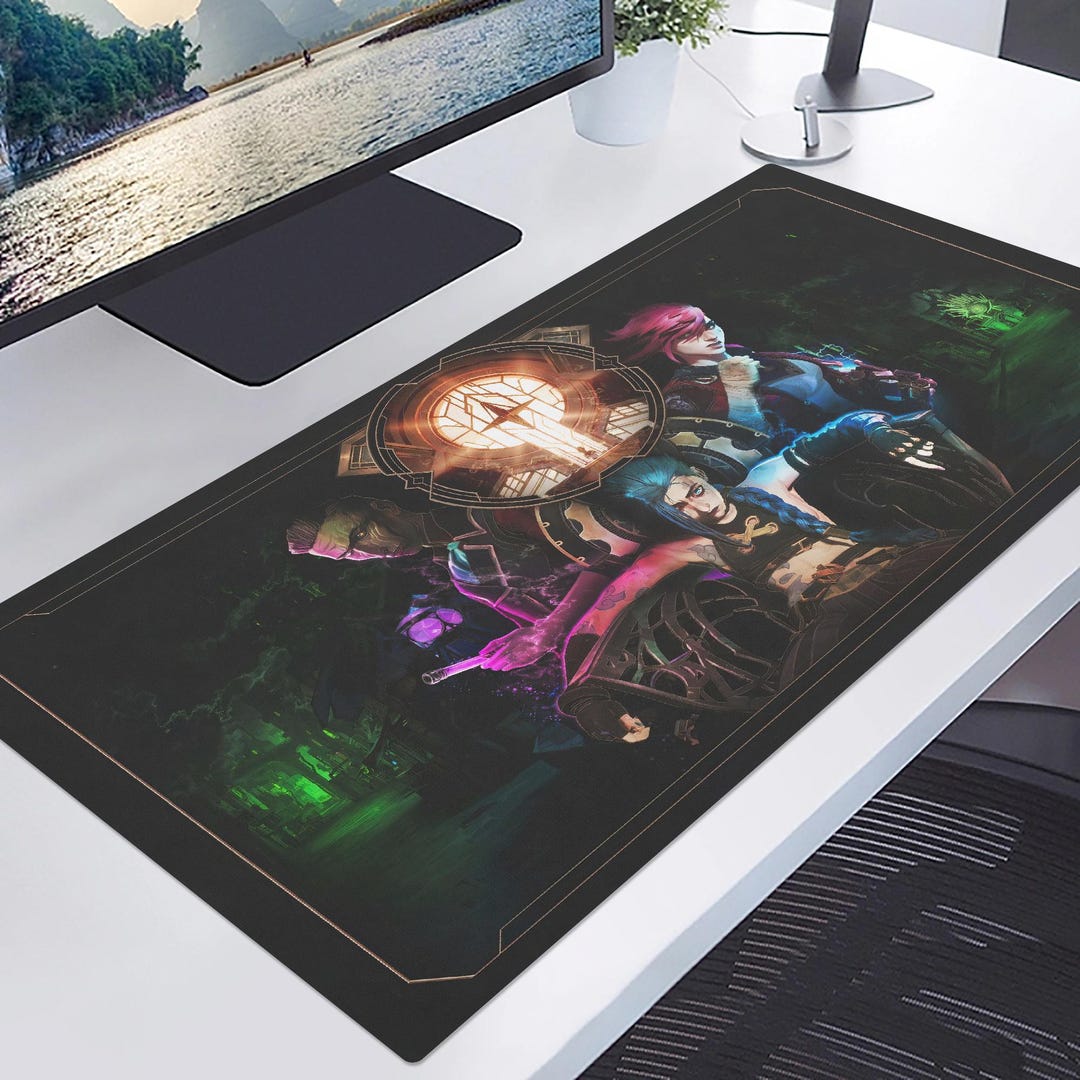 Arcane Gaming Desk Mat League of Legends Jinx Premium Mousepad - Etsy