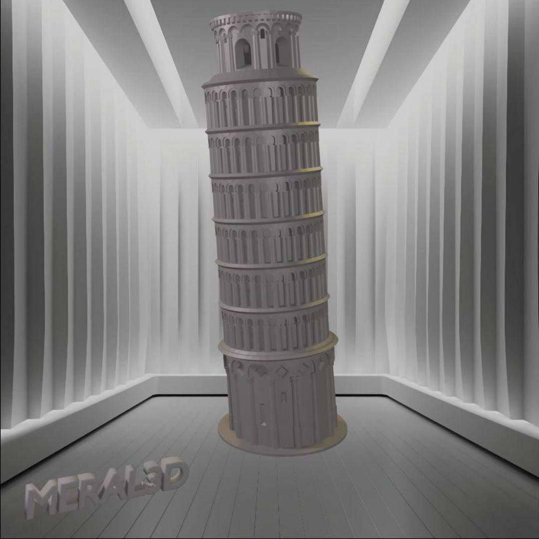 Pisa Tower 3d Model - Etsy