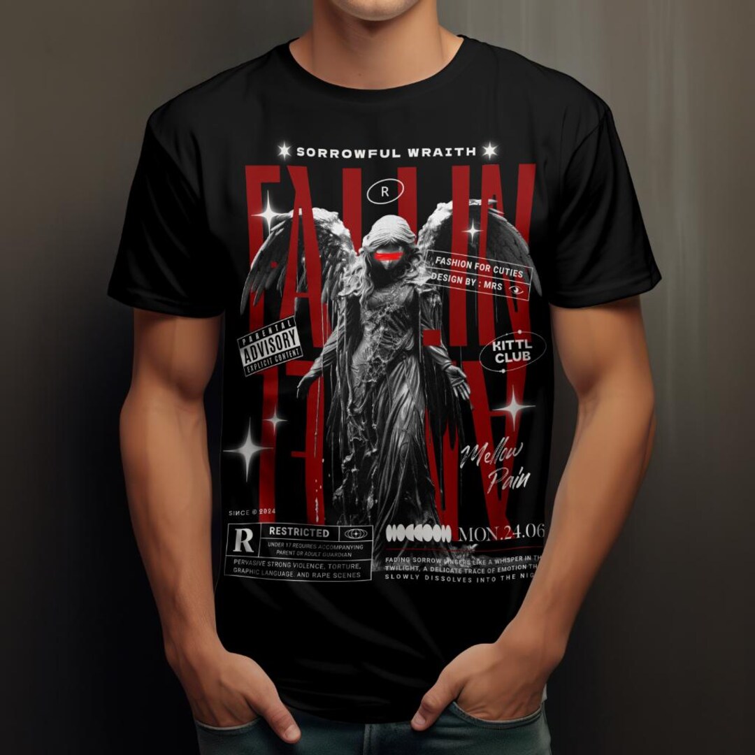 Black Sorrowful Wraith T-shirt Template, Instant Download, PNG File ...