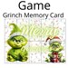 Grinch Memory Card Game Printable Christmas Activity for Kids & Families. - Etsy UK