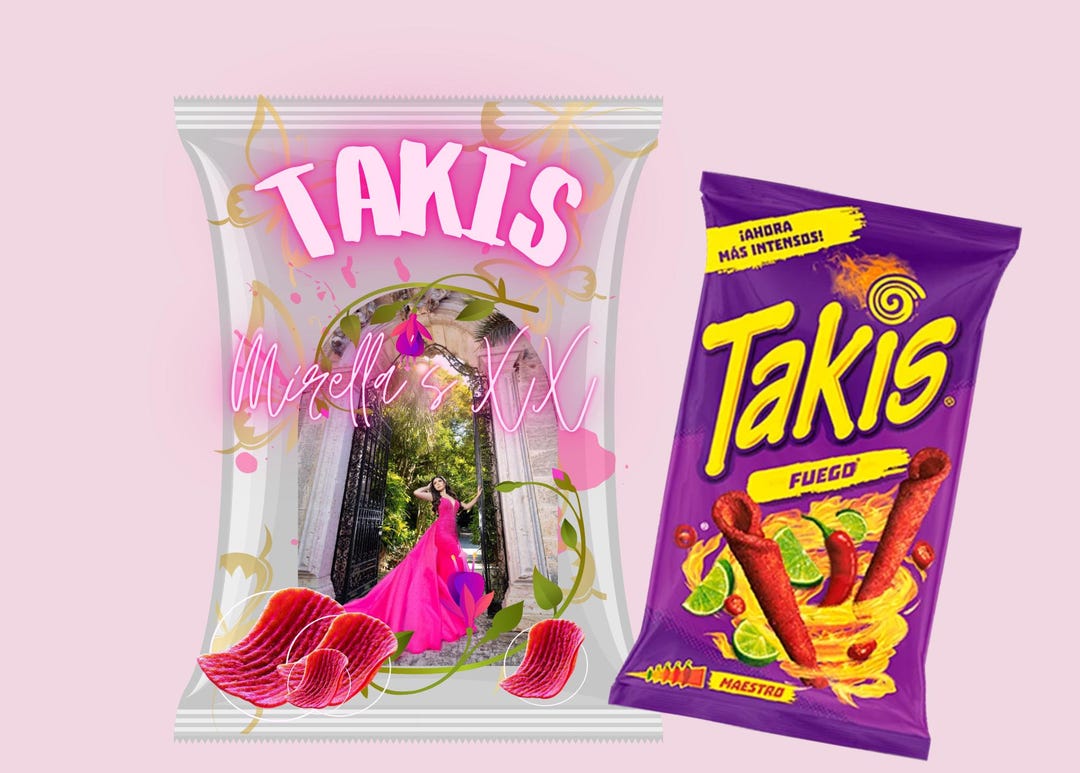 Editable Takis Chip Bag Template | DIY Party Favor for Birthdays ...