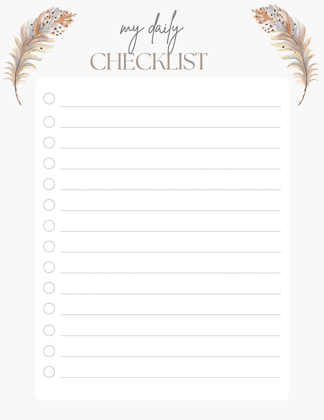 Editable Minimal To-do List Printable, Downloadable, Simple, List ...