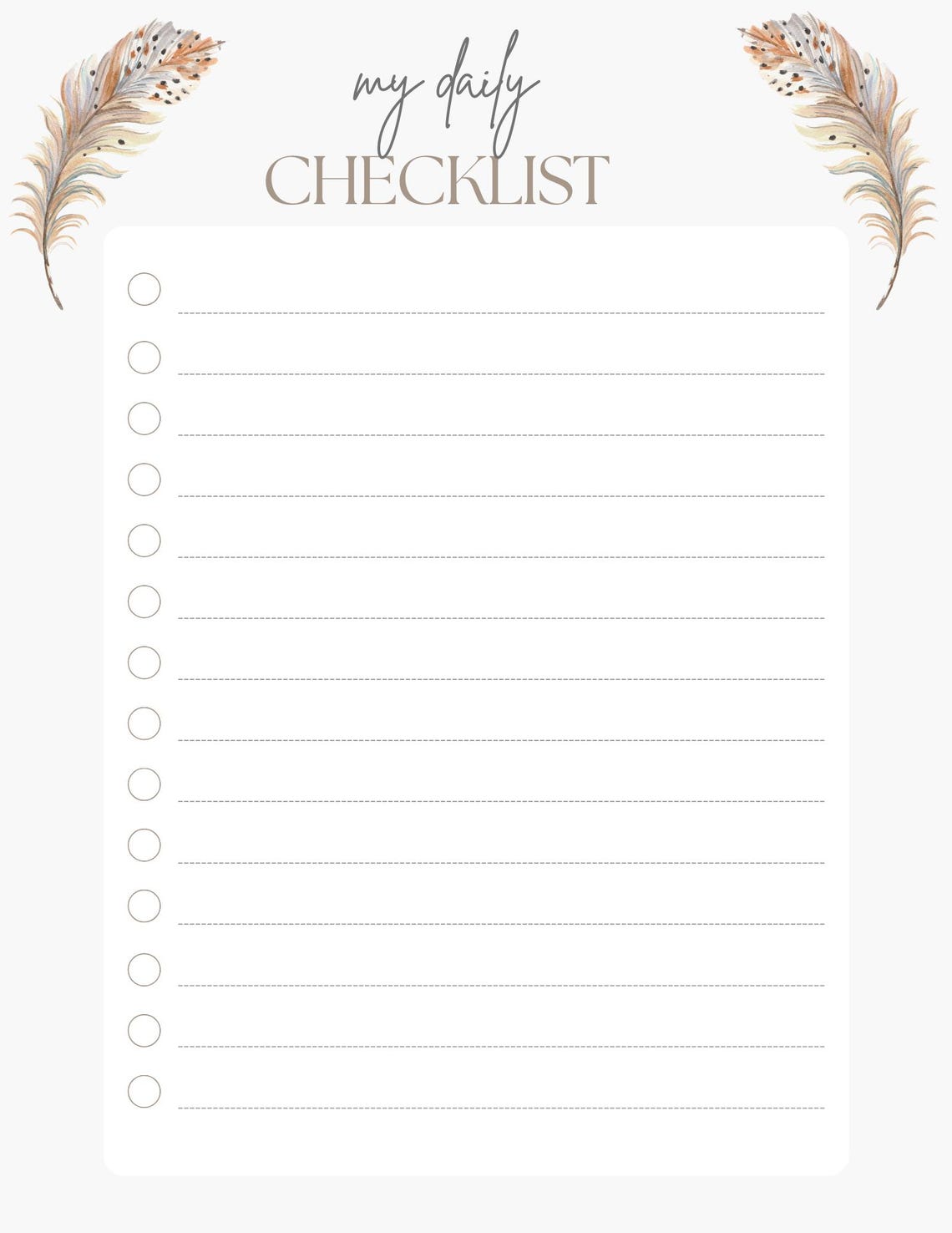 Editable Minimal To-do List Printable, Downloadable, Simple, List ...