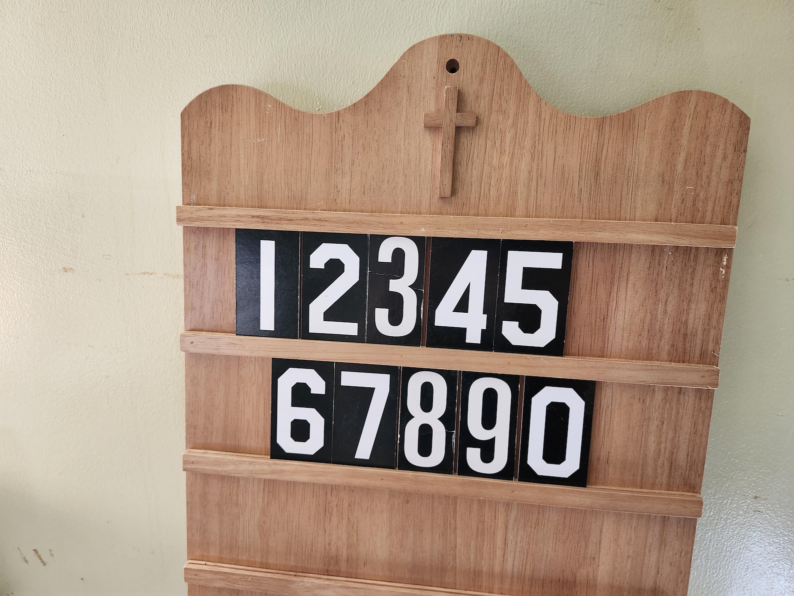 Vintage Church Numbers for Hymn Board, Black and White Cardstock ...