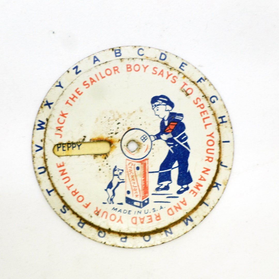 Vintage 1930s Cracker Jack Prize, Jack the Sailor Boy Says to Spell ...