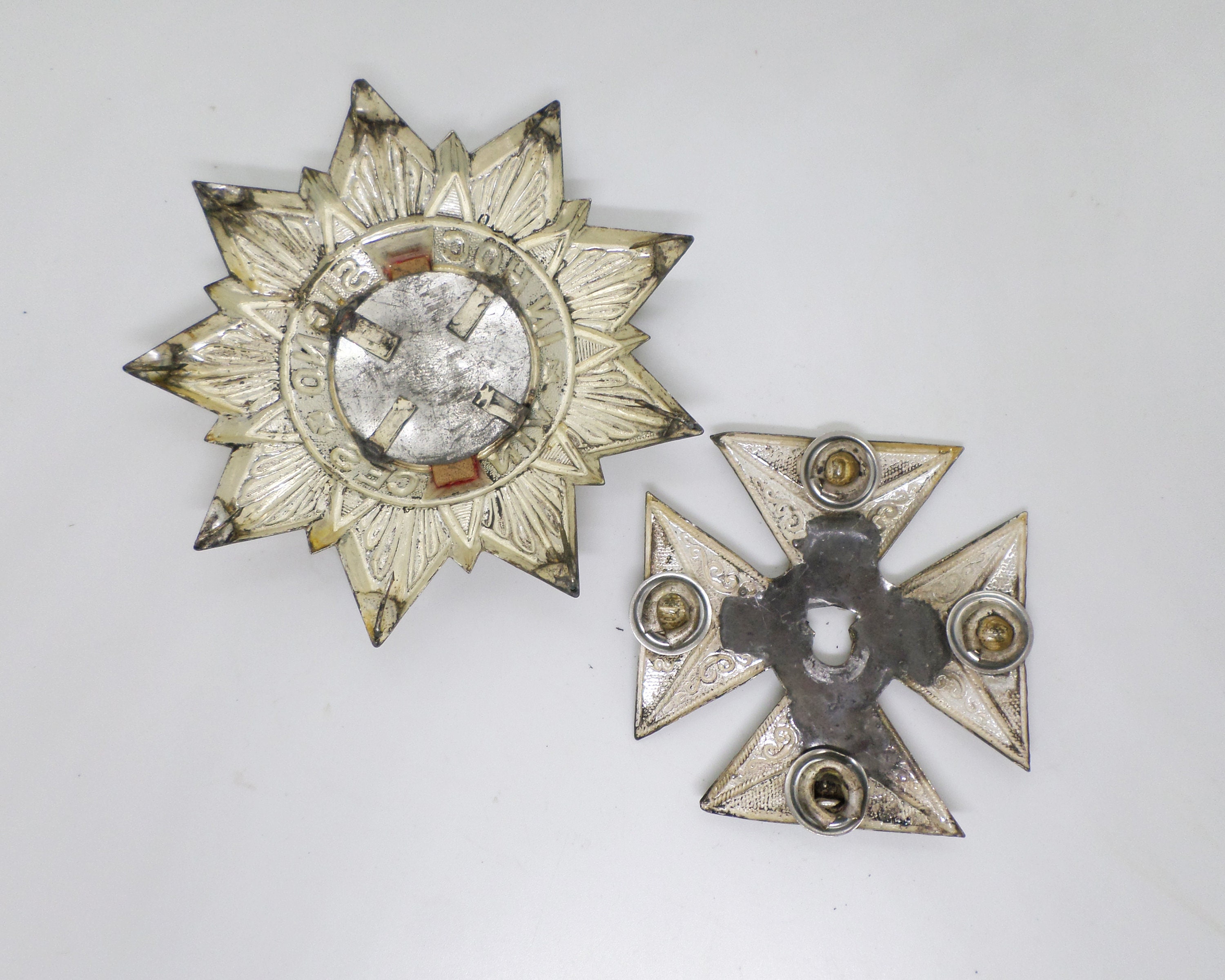 Vintage Freemason Knights Templar Masonic Sash Medallion and Cross, in ...