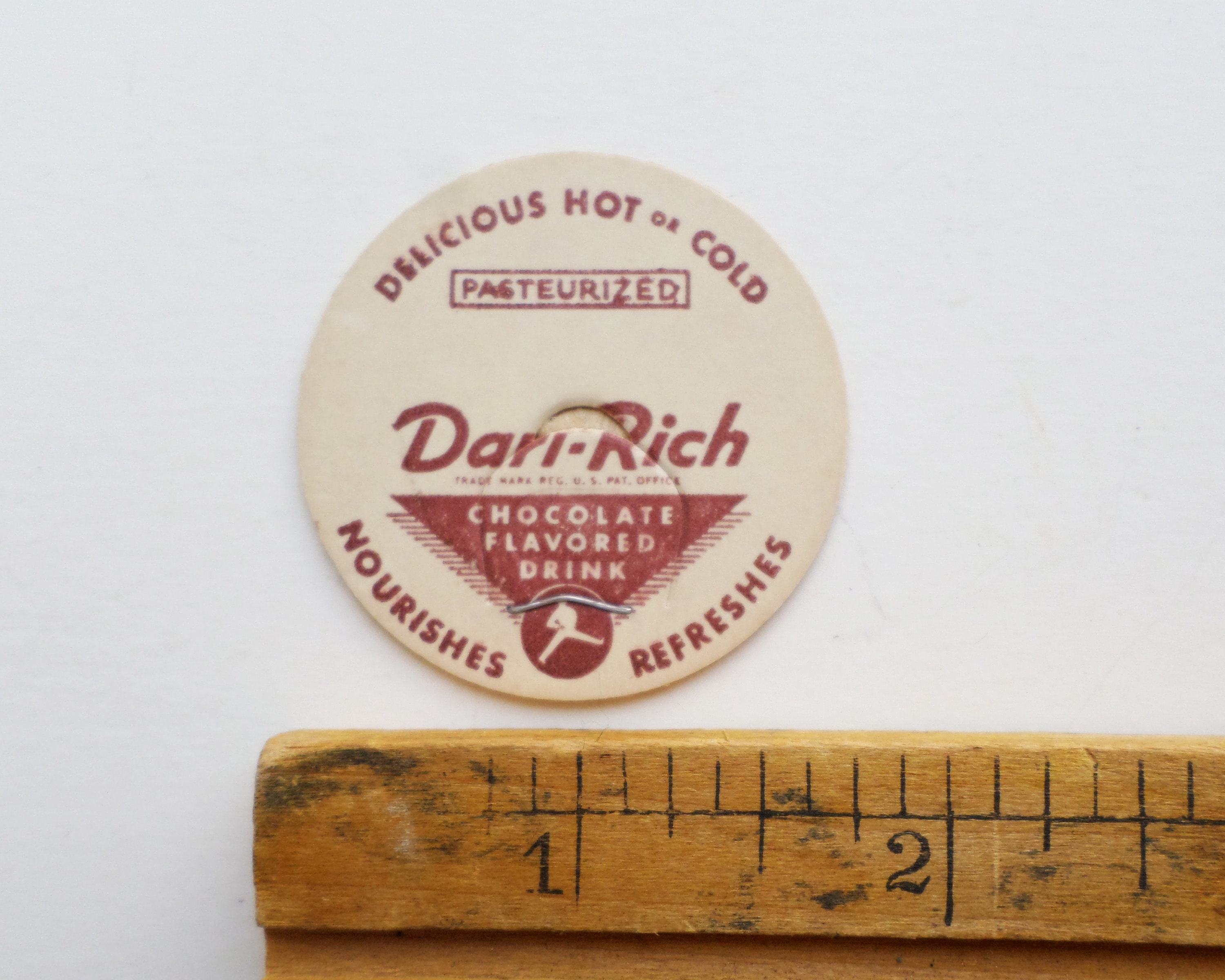40 Vintage Chocolate Milk Bottle Caps, Dairy Pogs, Cardboard Milk Caps ...