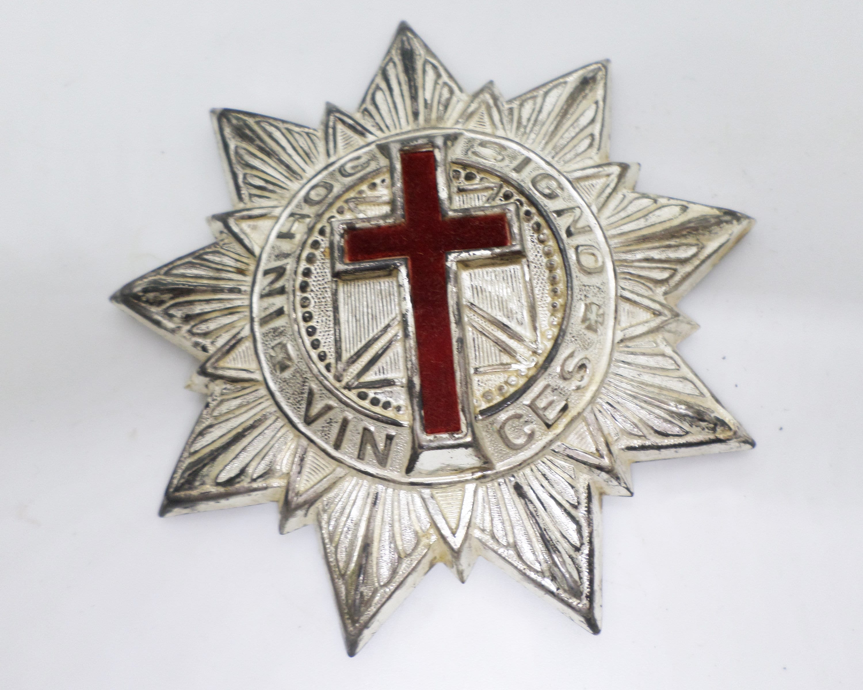 Vintage Freemason Knights Templar Masonic Sash Medallion and Cross, in ...