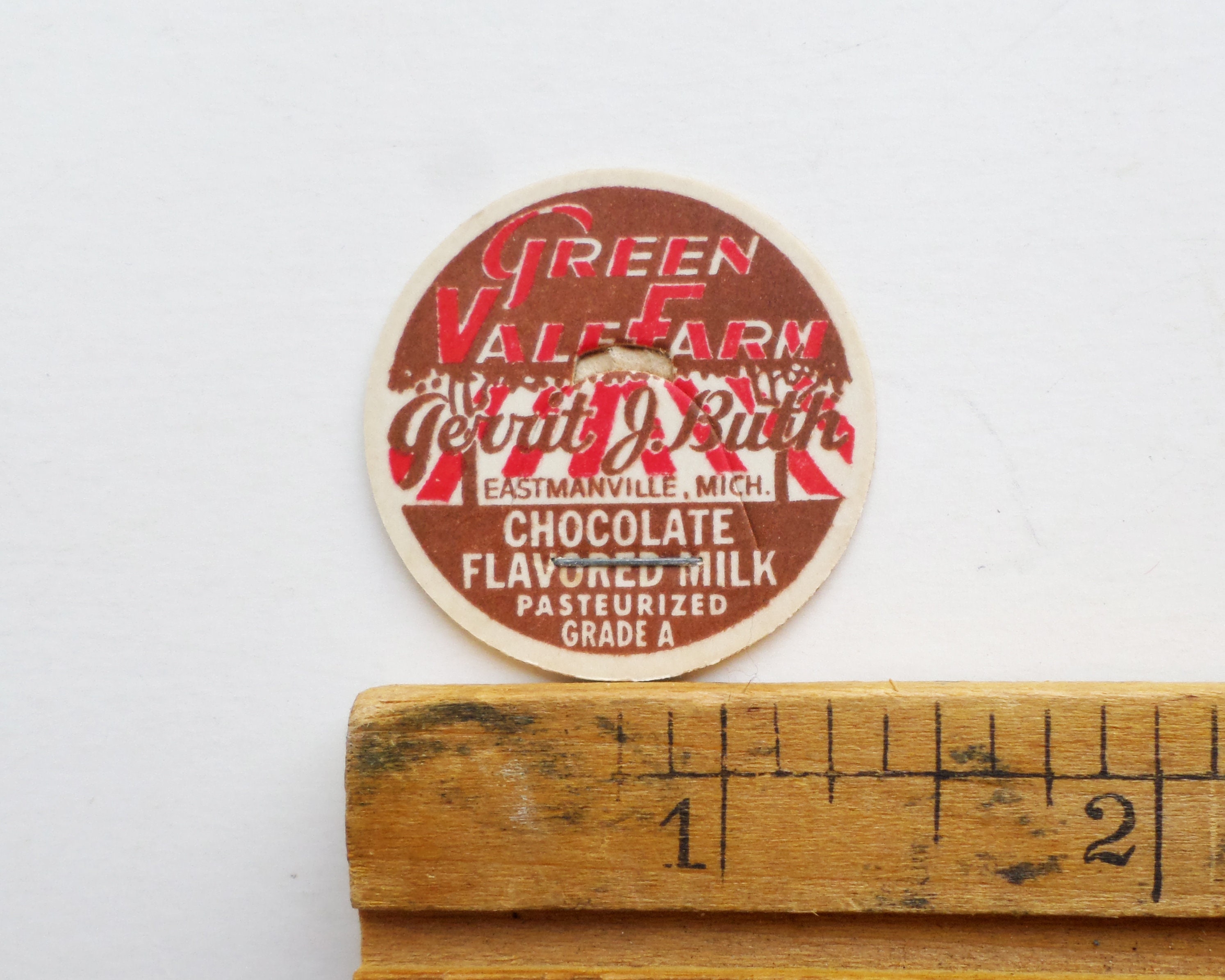 40 Vintage Chocolate Milk Bottle Caps Dairy Pogs Cardboard | Etsy