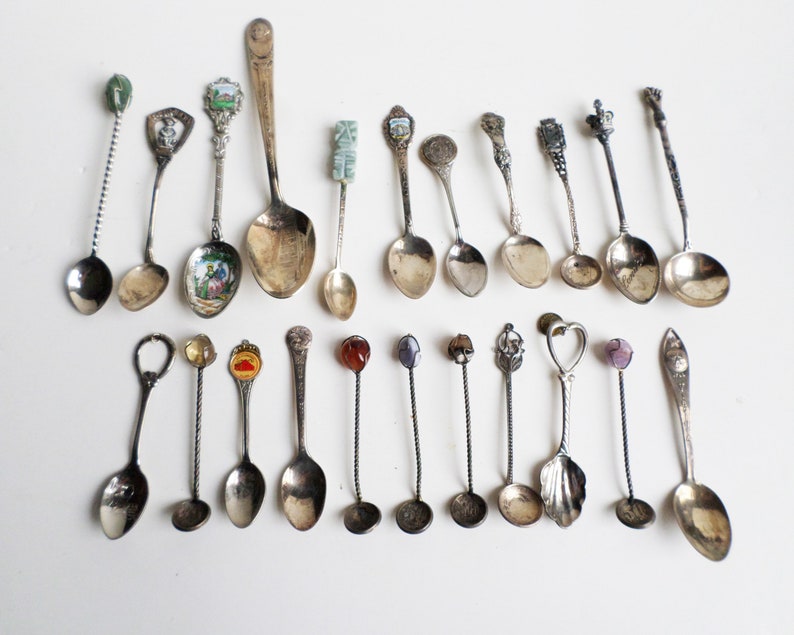 Vintage Souvenir Spoon Collection, Spoon Instant Collection, Travel ...