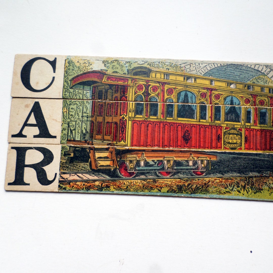 Antique Bear Victorian Sliced Puzzle Partial Slat Puzzle - Etsy