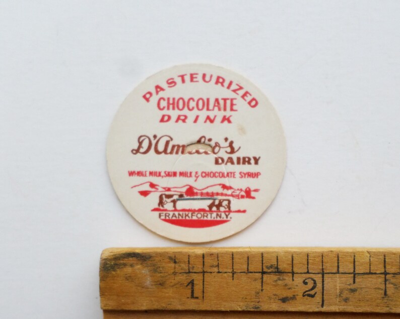 40 Vintage Chocolate Milk Bottle Caps, Dairy Pogs, Cardboard Milk Caps ...