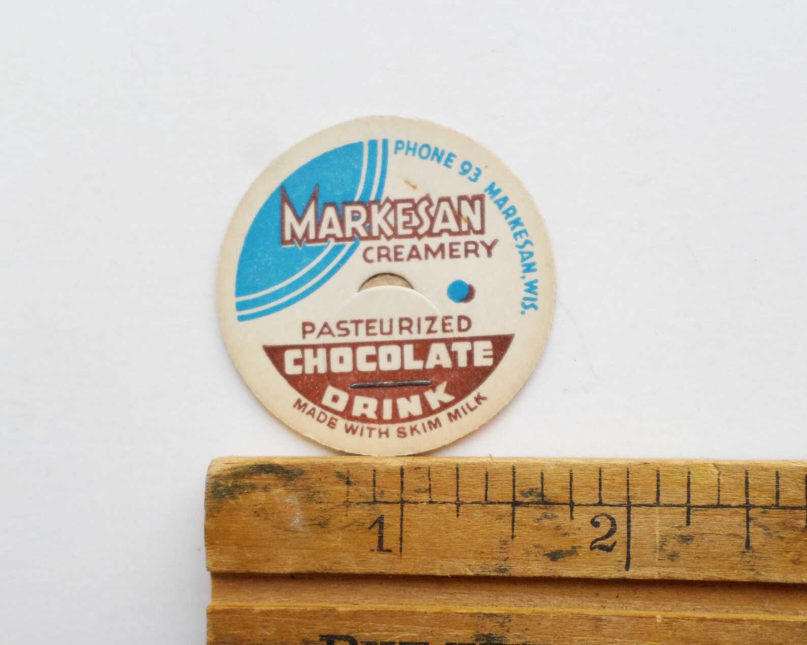 40 Vintage Chocolate Milk Bottle Caps, Dairy Pogs, Cardboard Milk Caps ...