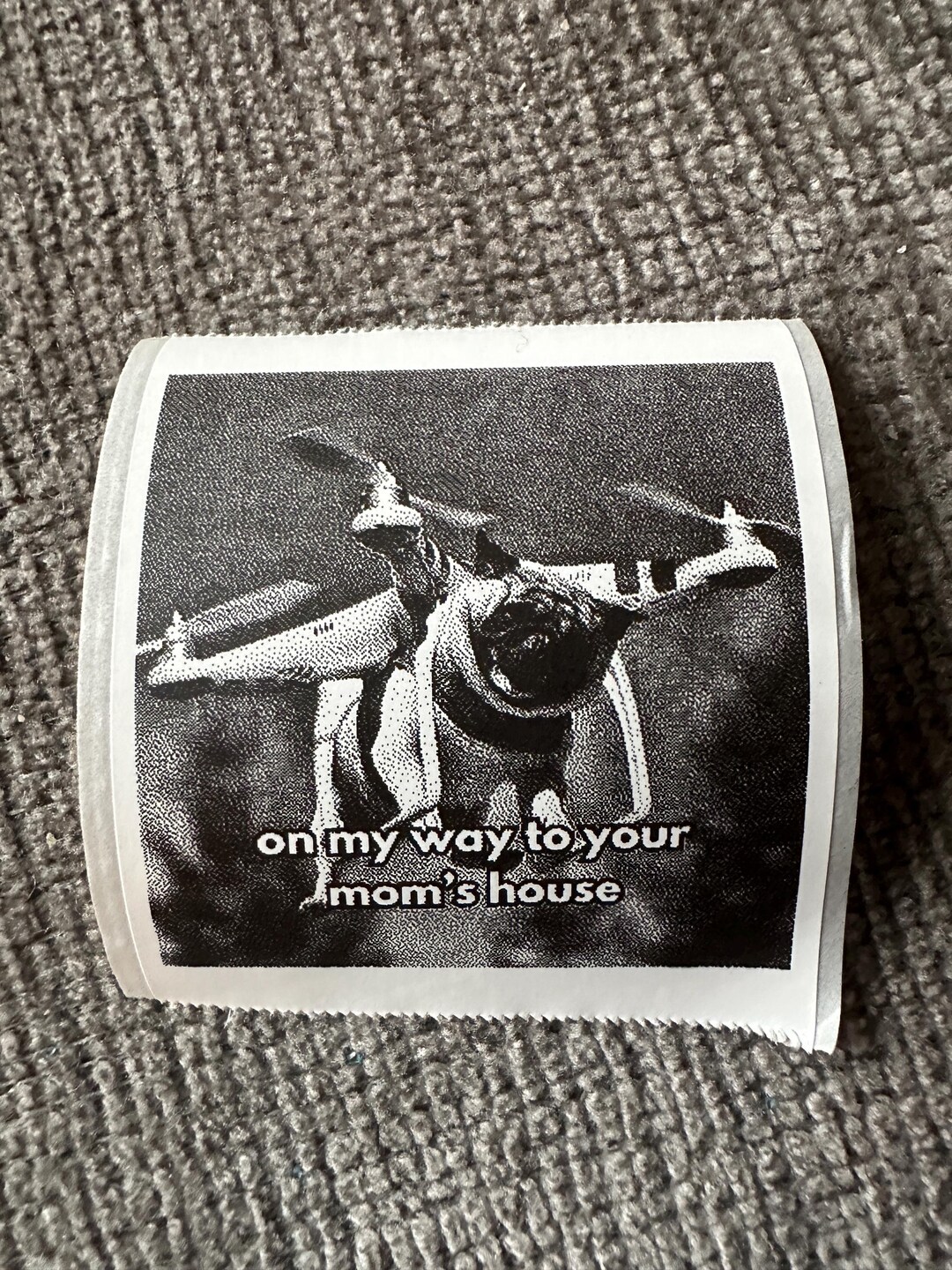 Drone Pug Lofi Label Tape Sticker - Etsy