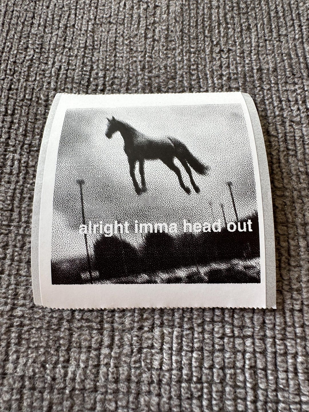 Imma Head Out | Lofi Label Tape Sticker - Etsy