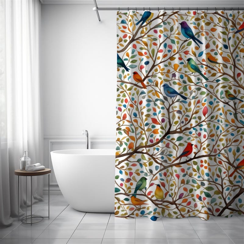 Bird Shower Curtains - Etsy