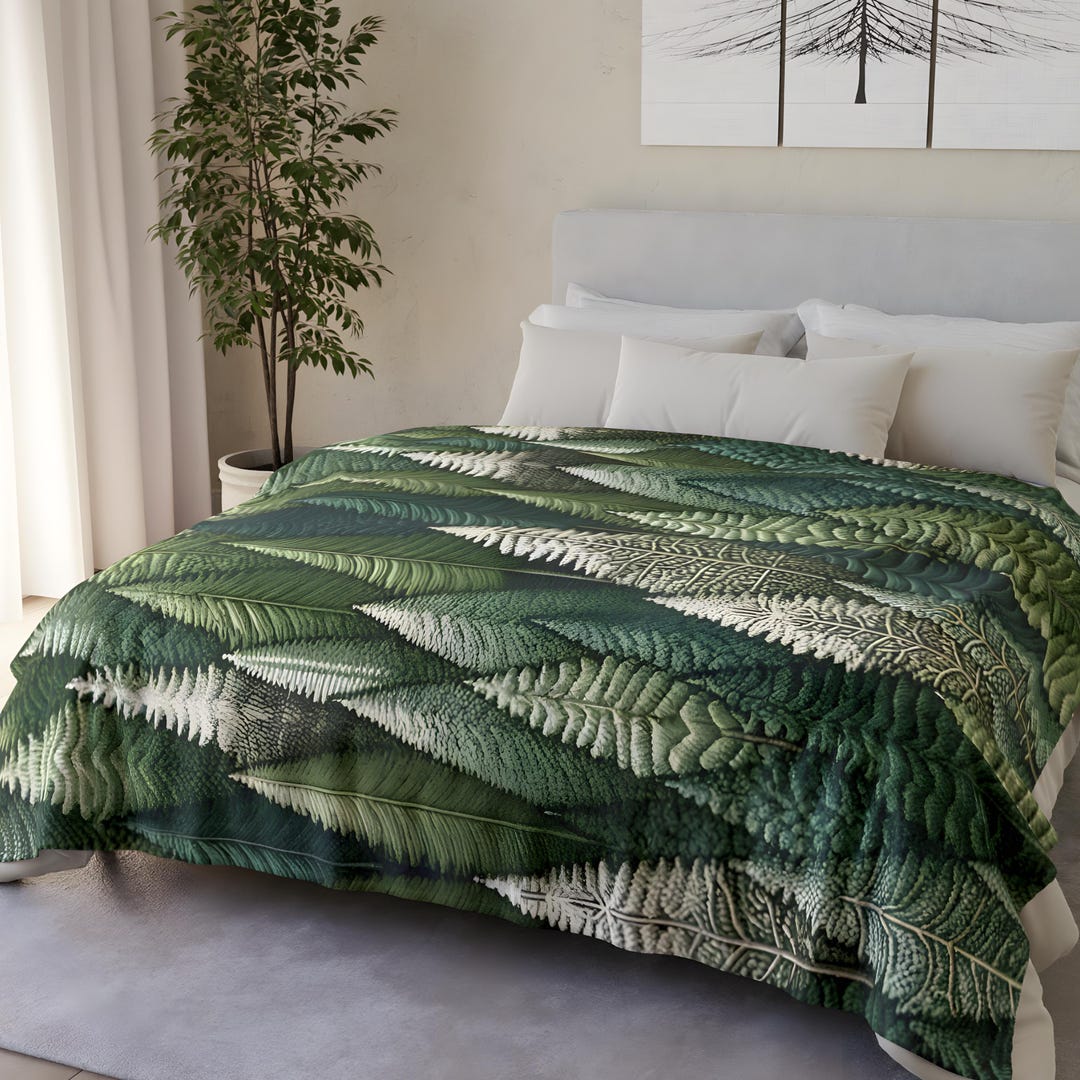 Evergreen Forest Blanket Pine Tree Woodland Throw Decor - Etsy