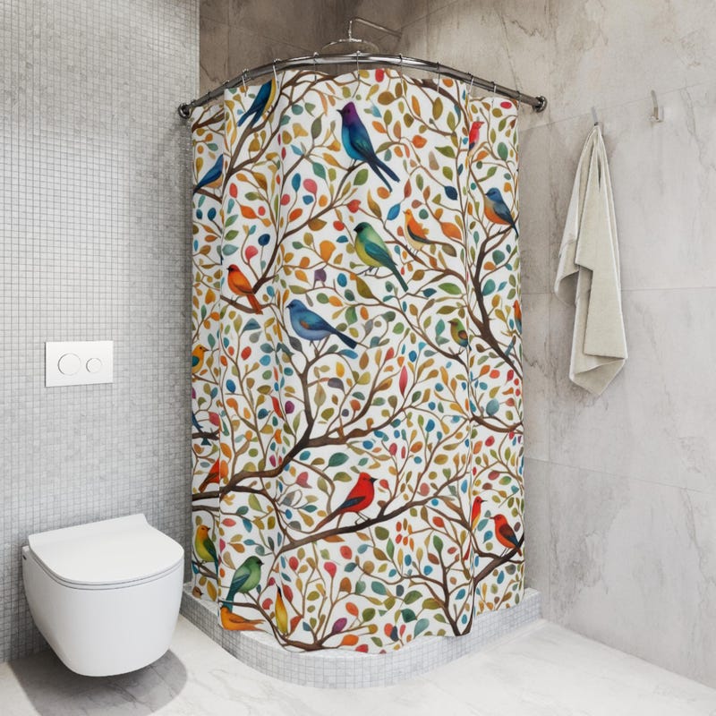 Bird Shower Curtains - Etsy