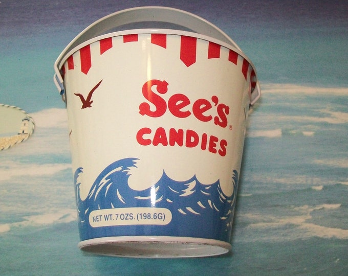 SALE - Vintage Metal Pail, Sees, Metal, See, Sand Pail, Early 1990s ...