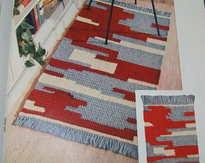 Midcentury Modern Crocheted Rug Book how To - Etsy