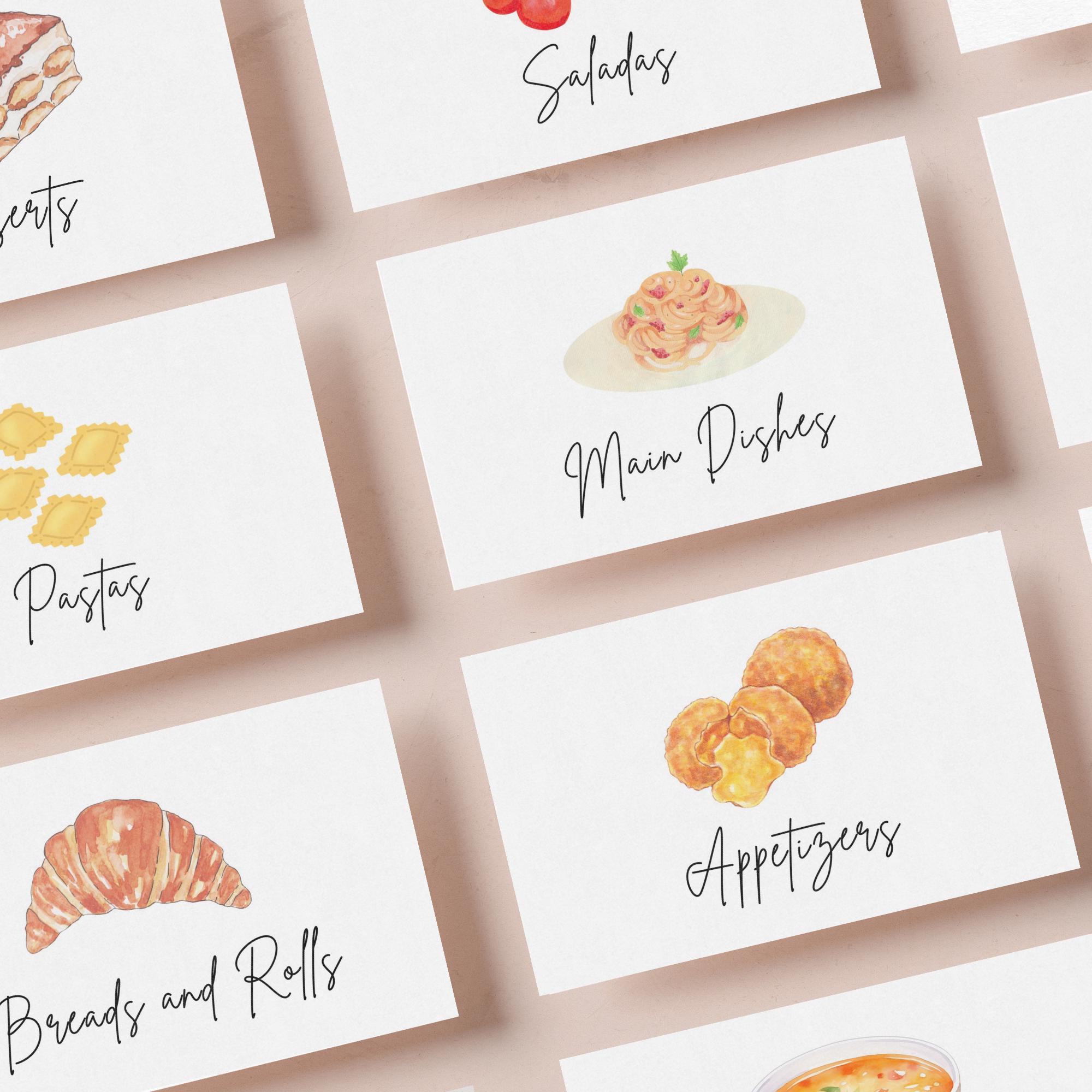 Customizable Recipe Card Template With Back Card Modern Font Canva ...