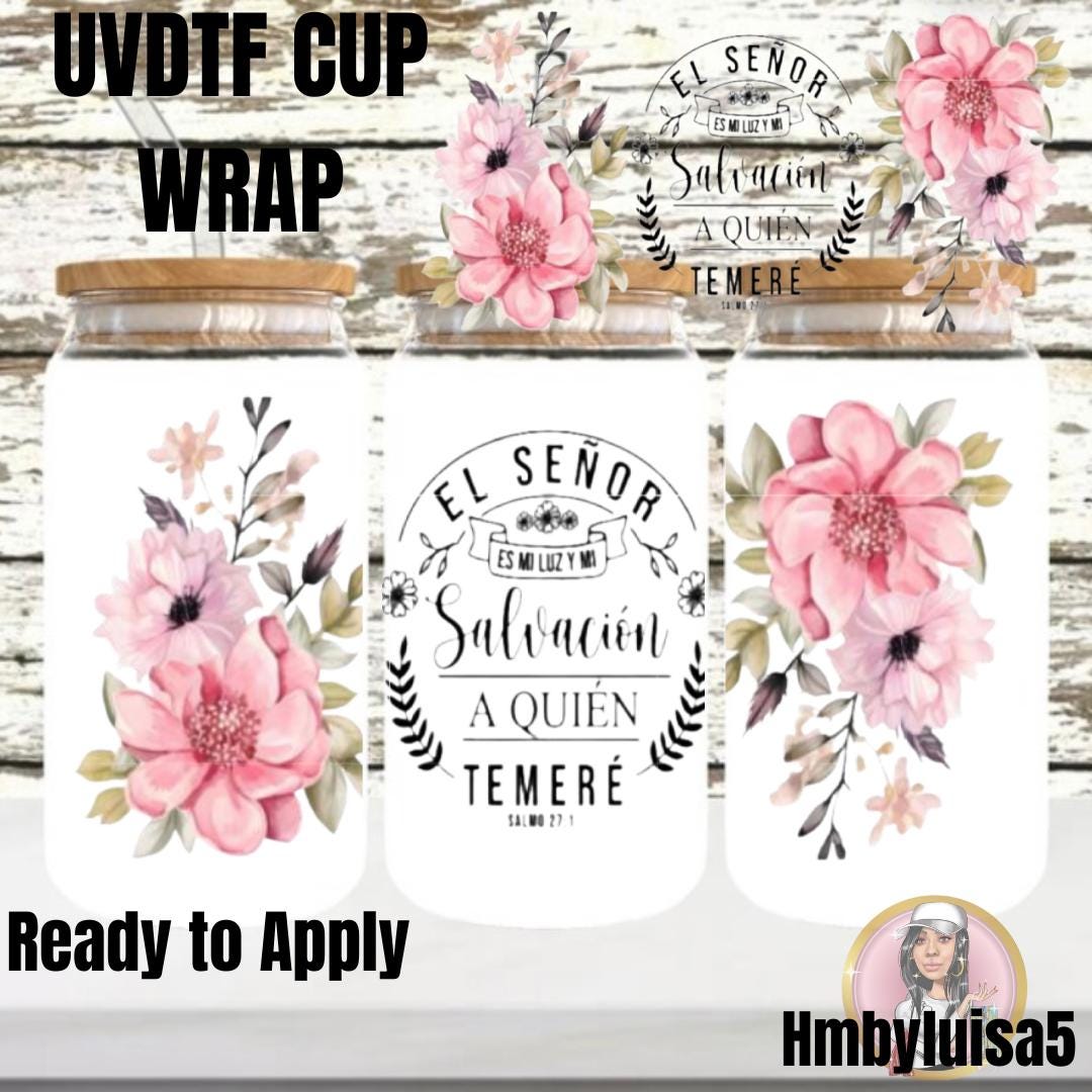 Flower Bible Verse UVDTF Cup Wrap - Etsy