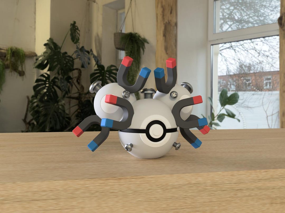 Magneton #0082 Pokémon | 3D Printed N3D Poké Balls With Clicking Button ...
