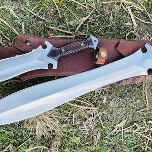 20-inch Blade Hand-forged Hunting Sword - Viking Design-custom Made ...